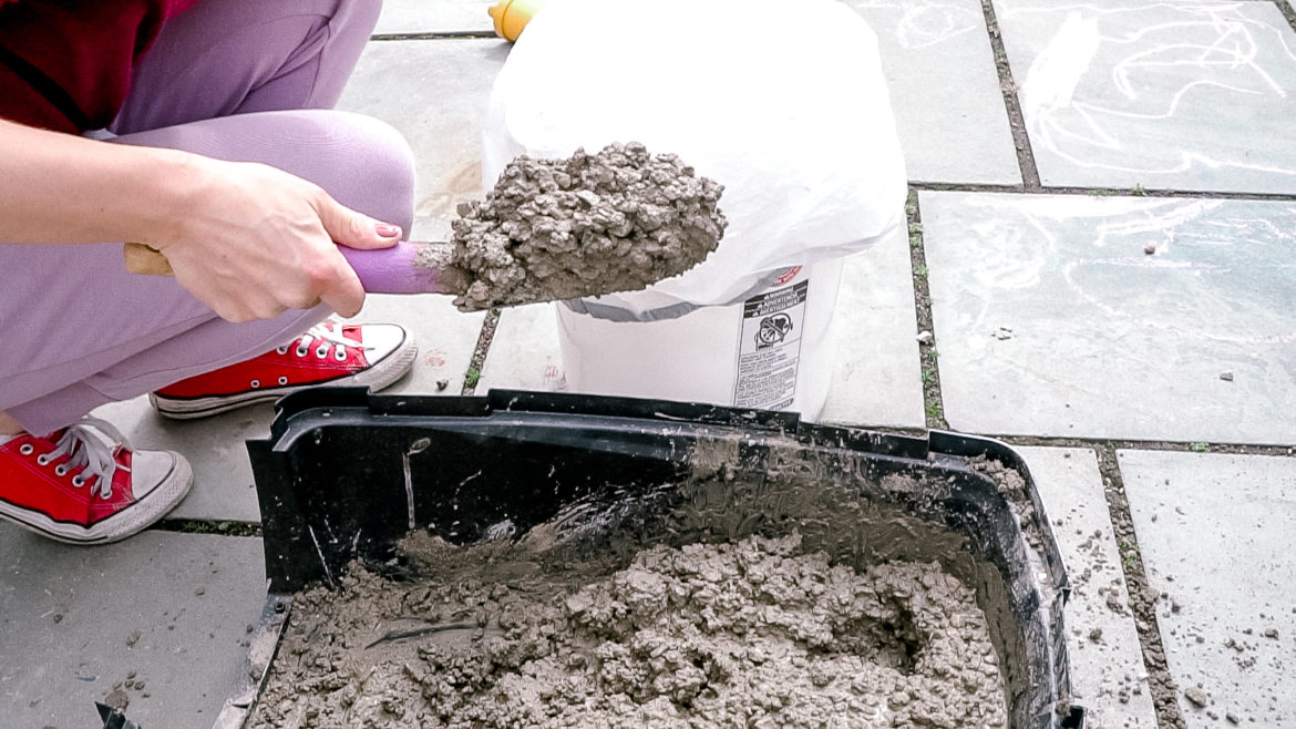 HOW TO MAKE A CEMENT BARBELL (DIY home gym equipment) - If Only April
