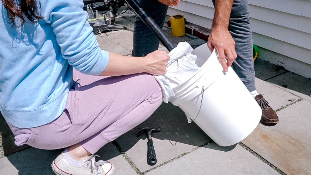 HOW TO MAKE A CEMENT BARBELL (DIY home gym equipment) - If Only April